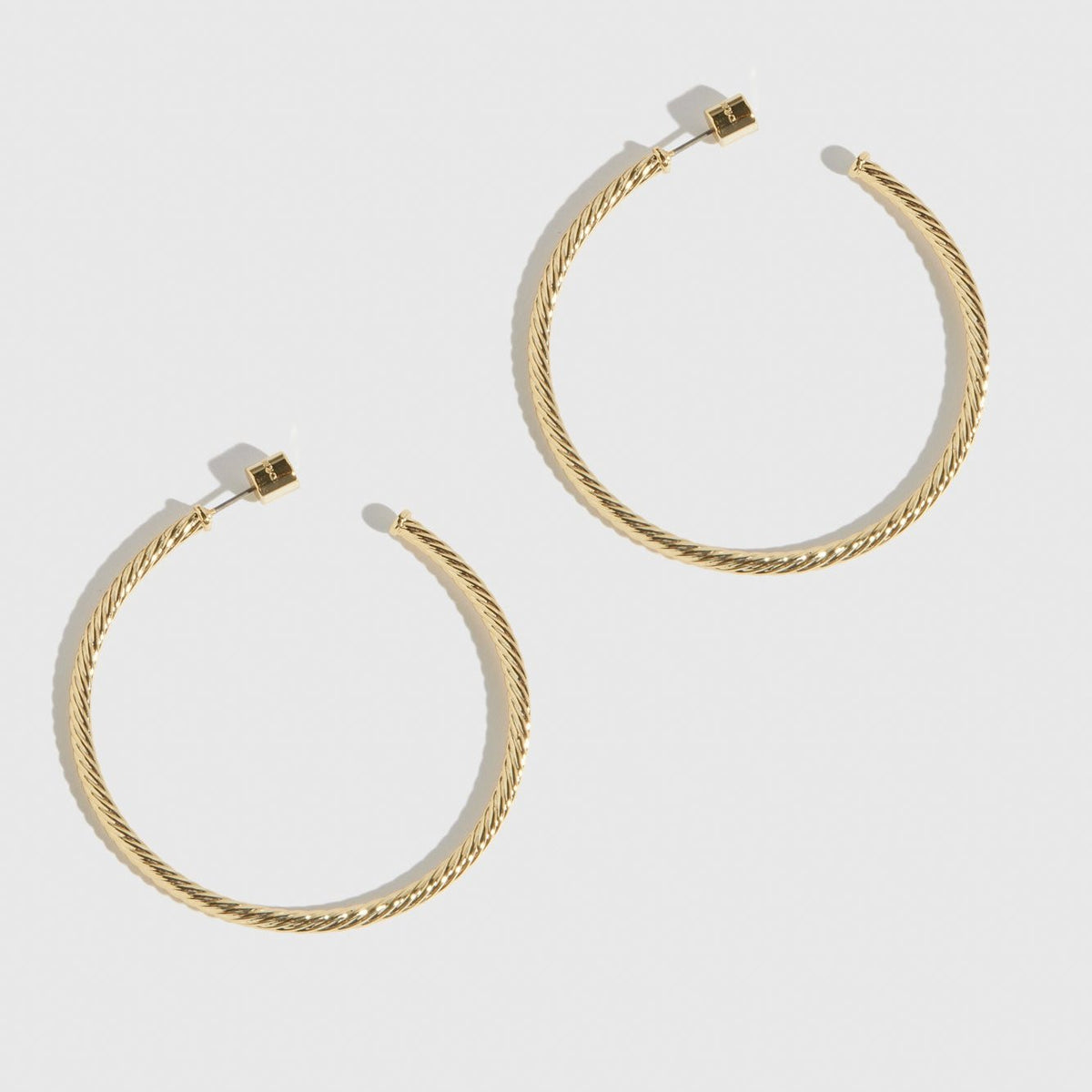 Maxi Bare Braided Hoops – DRAE